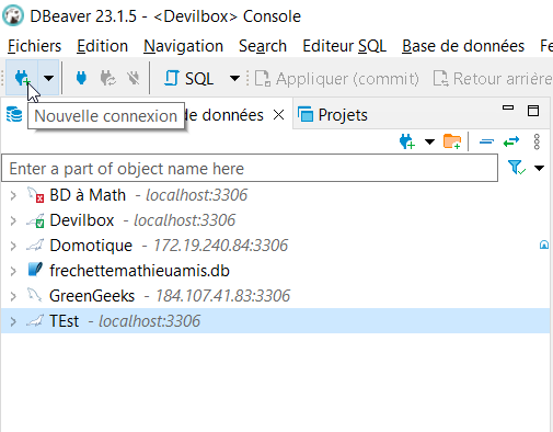 DBeaver - Base de données 2 420-3B4-VI