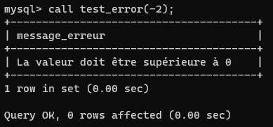 Gestion des erreurs - Base de données 2 420-3B4-VI